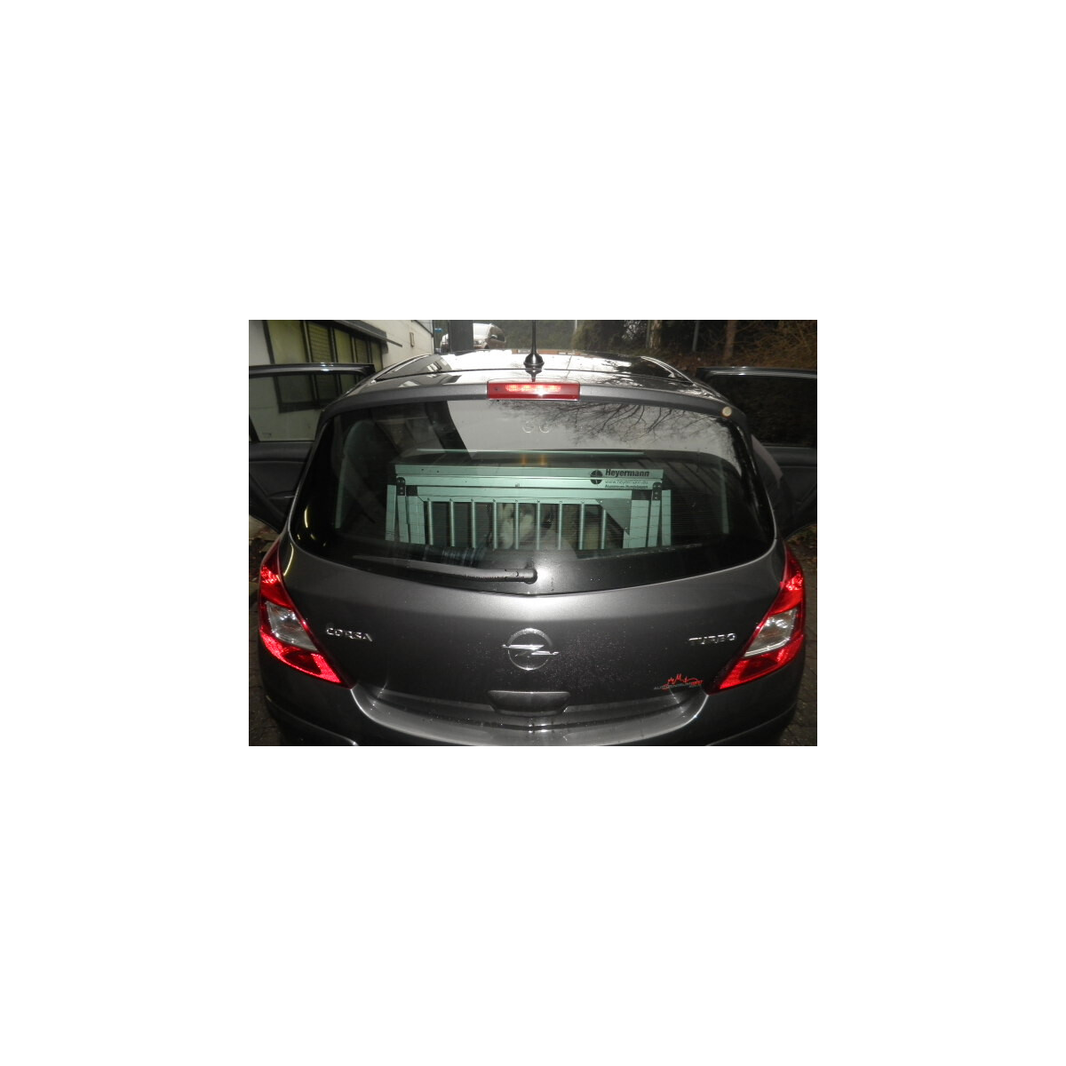 Hundebox/ Einzelbox für Opel Corsa D ohne variablen Ladeboden (Sonder